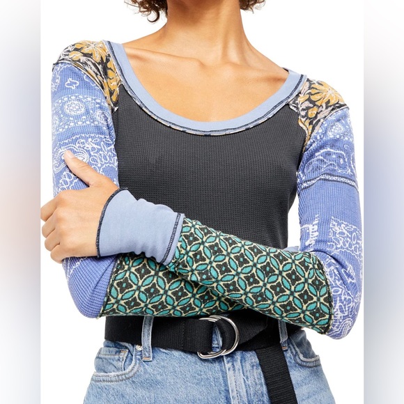 Free People | Tops | Free People Brightside Thermal Top | Poshmark